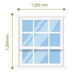 1200 x 1200 uPVC Window - Compare Styles & Prices