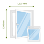 1200 x 1200 uPVC Window - Compare Styles & Prices